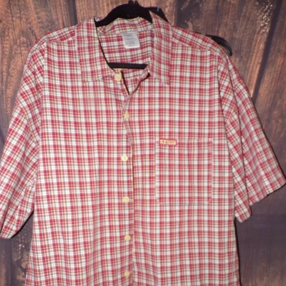Disney | Shirts | The Disney Store Button Down Shirt Plaid Mickey Mouse ...